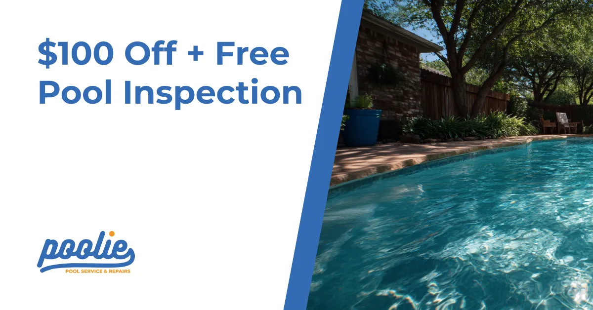 Enjoy $100 Off Your First Month + Free Pool Inspection | Poolie